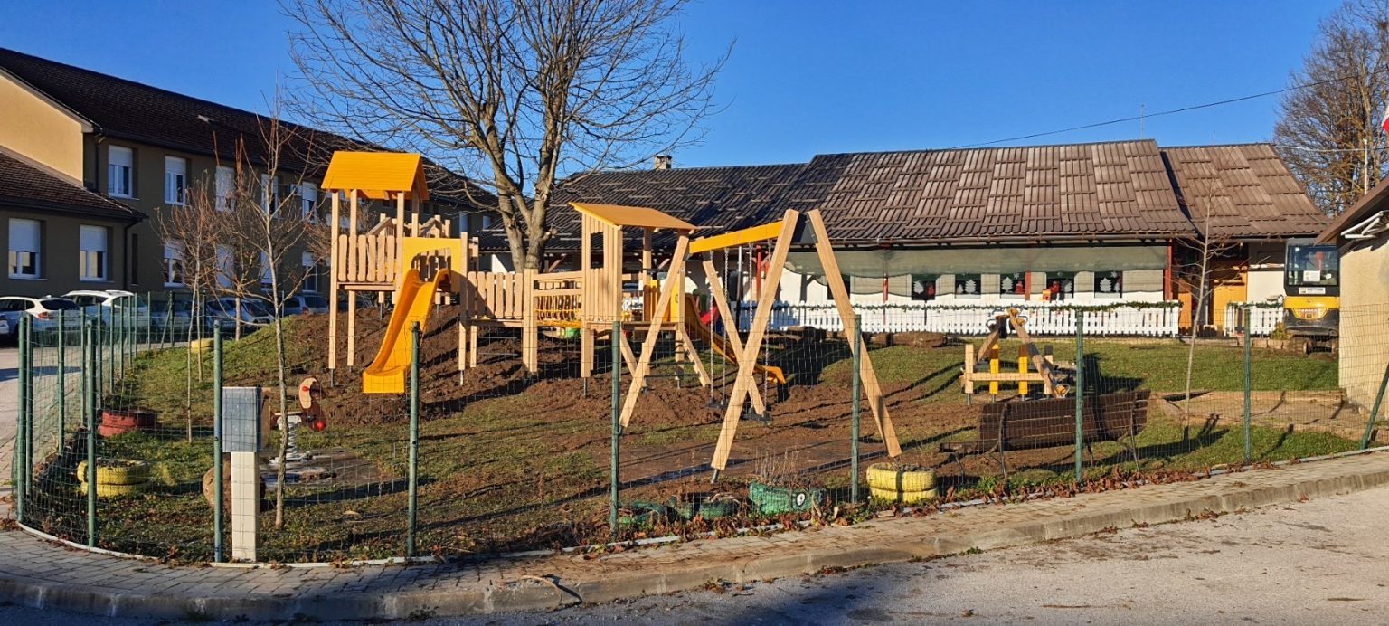 Novo igralište u Dječjem vrtiću „Josipdol“ | Ogulin.eu